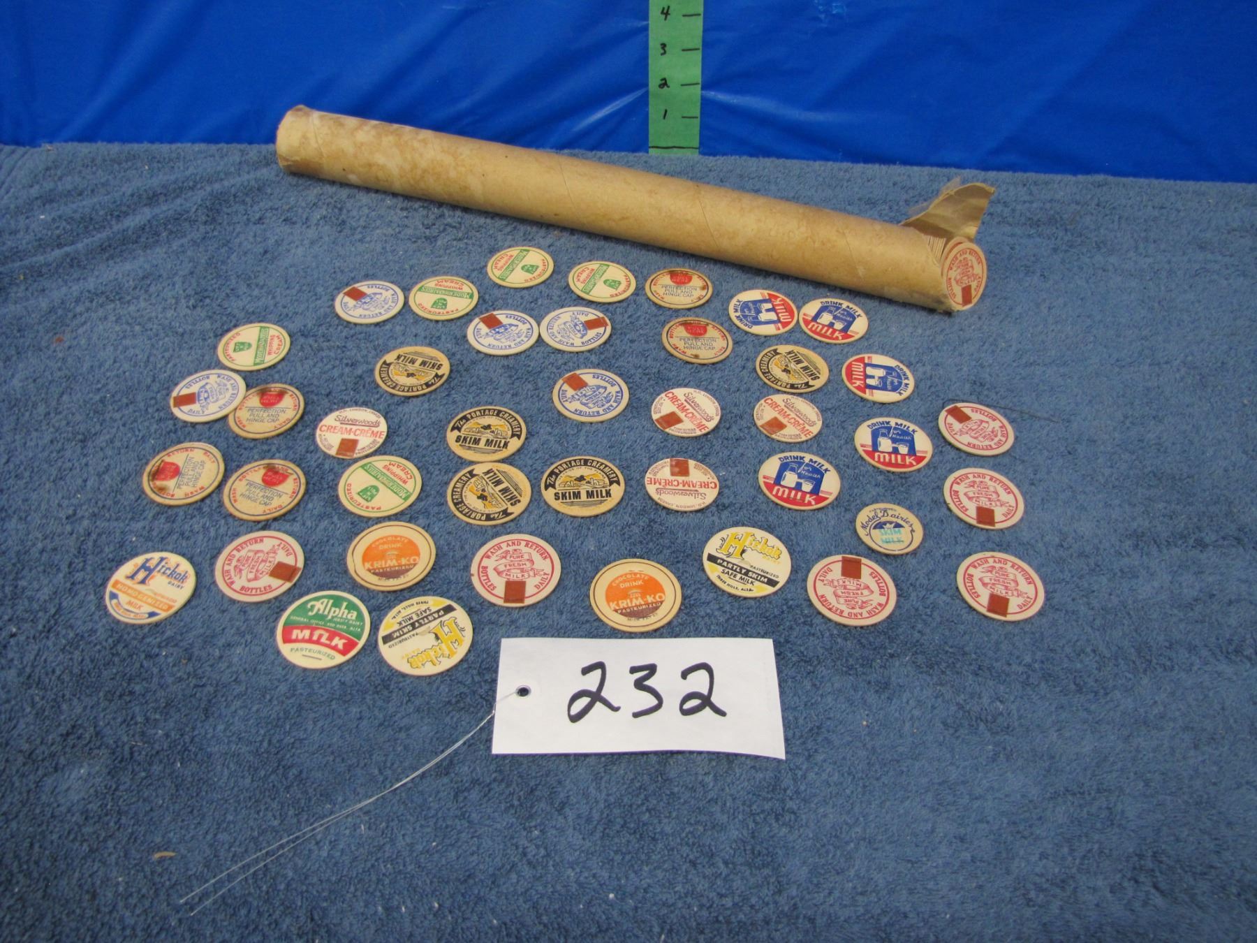 Vintage Milk Caps - Milk Bottle Caps
