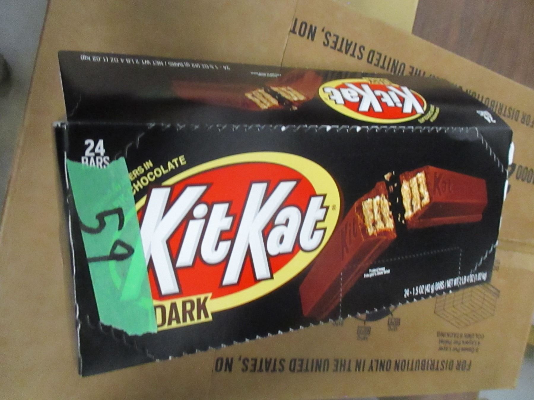 DARK CHOCOLATE KIT KAT BARS (24) - BOX