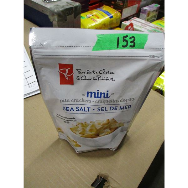 SHELF PULLS (AS IS): SEA SALT MINI CRACKERS - BAG