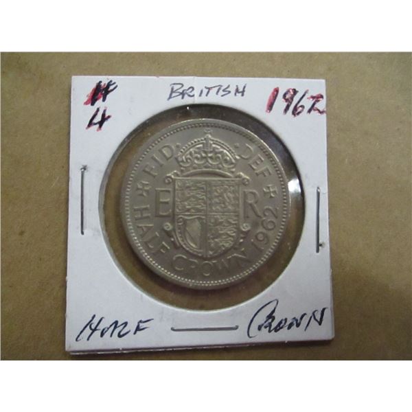 1962 BRITISH HALF CROWN