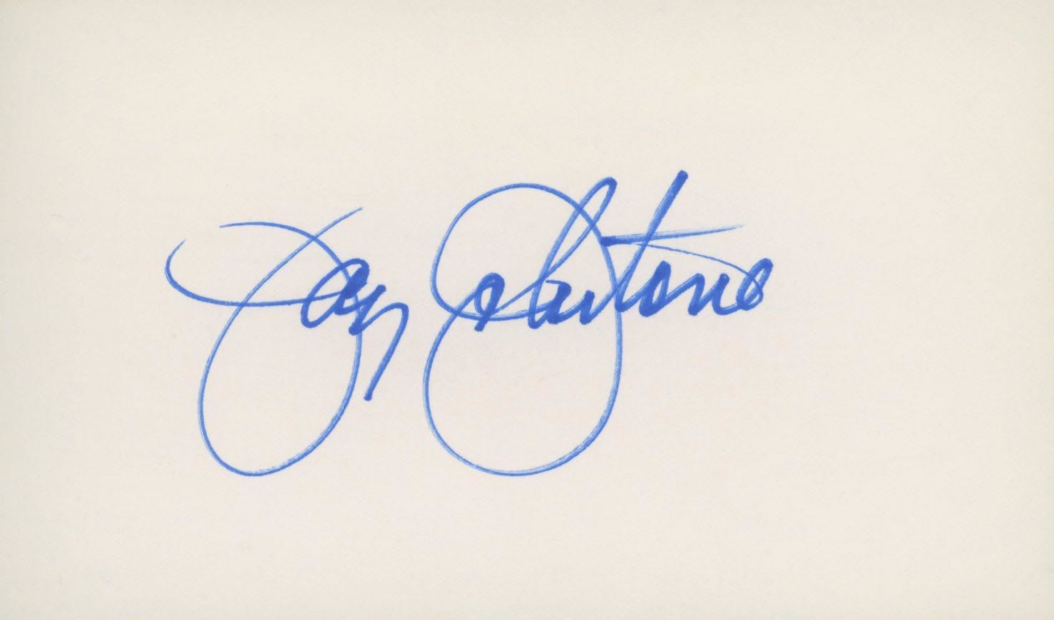 Jay Johnstone original signature
