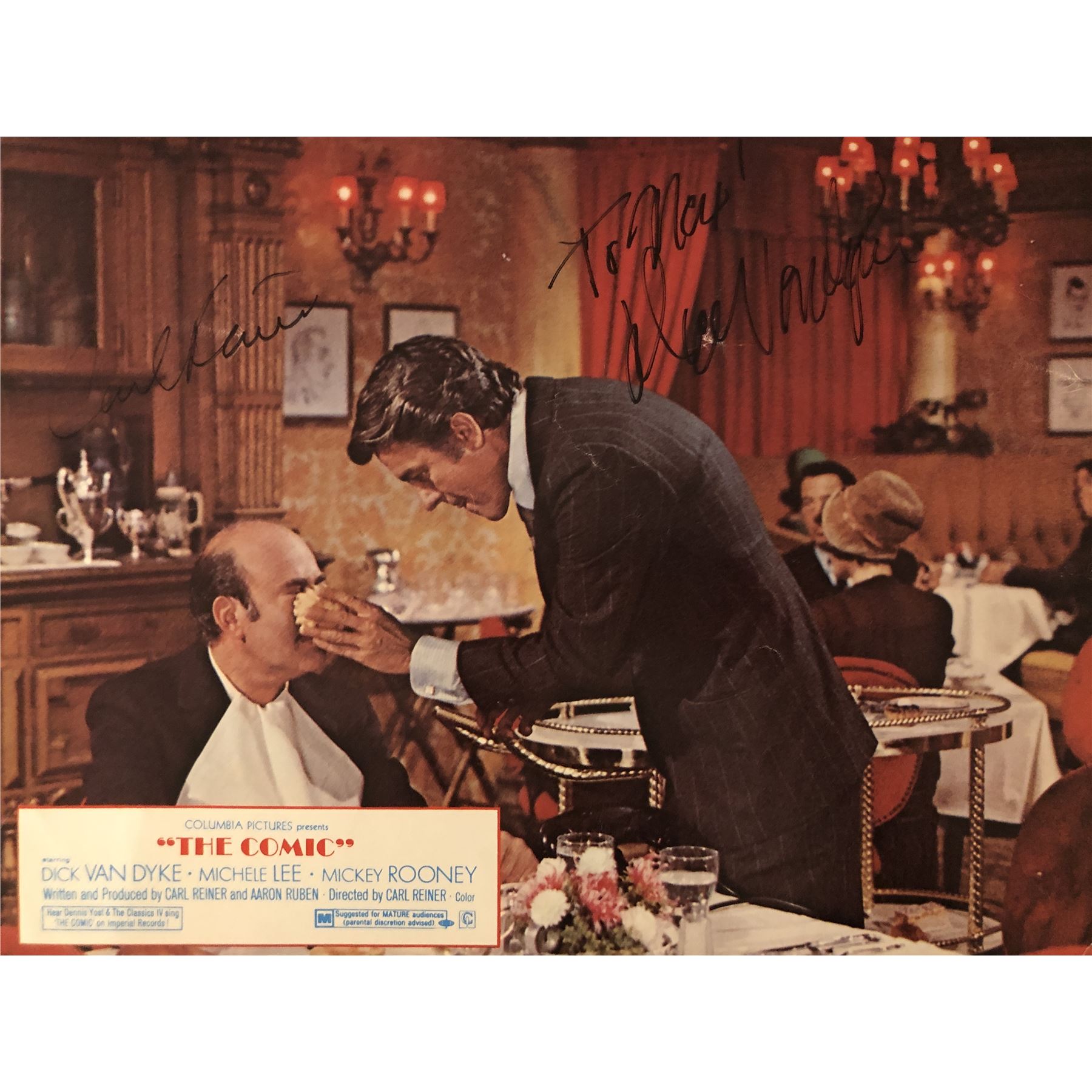 The Comic signed lobby card