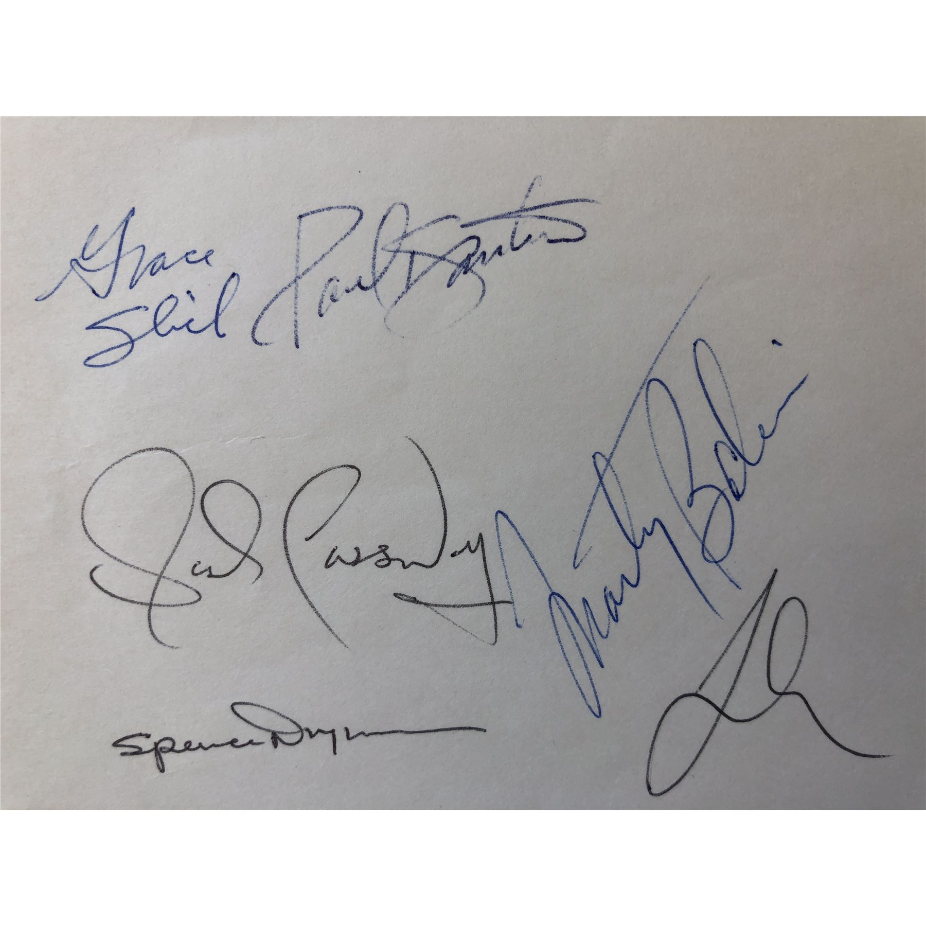 Woodstock Grace Slick and friends signature collection