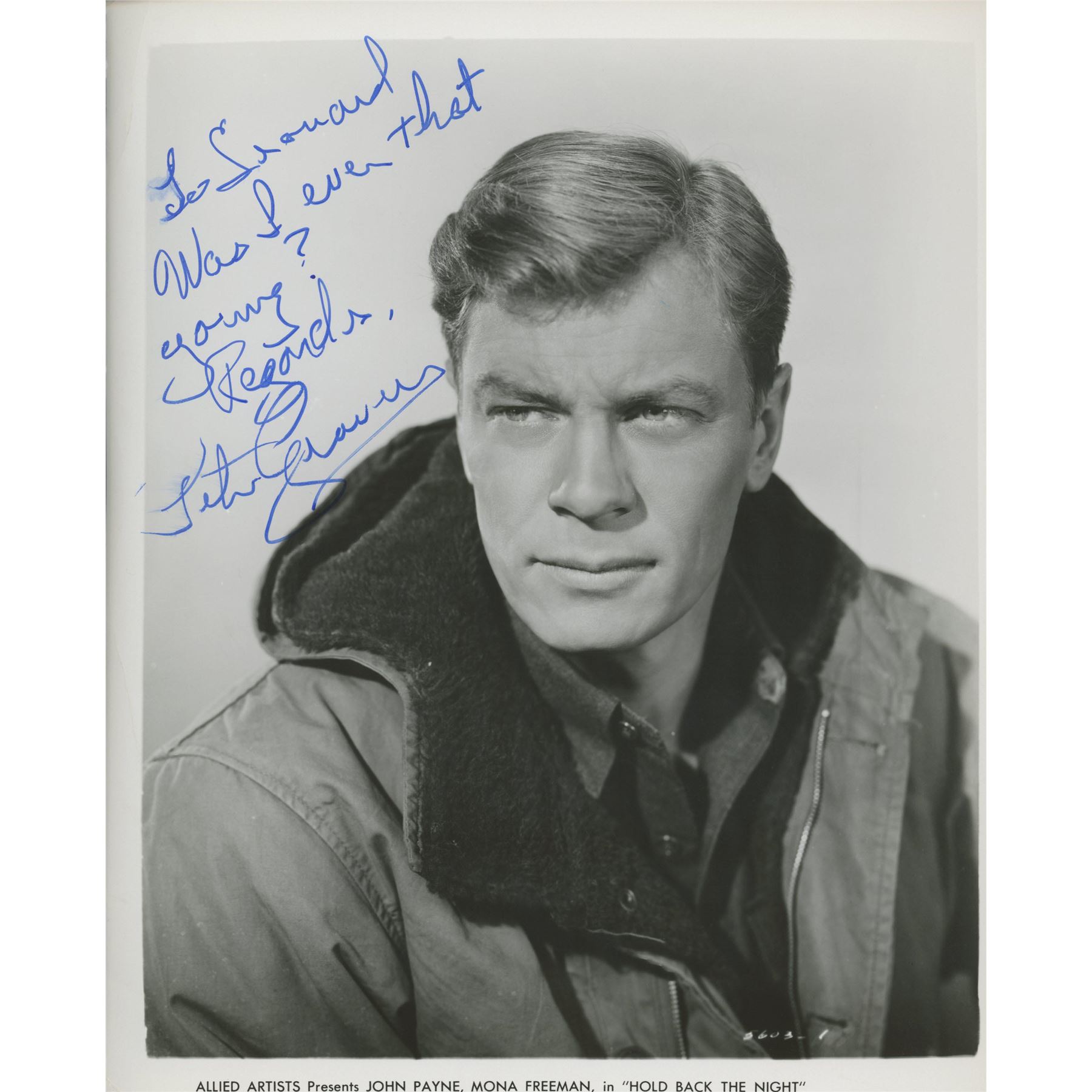 Mission Impossible Peter Graves signed photo