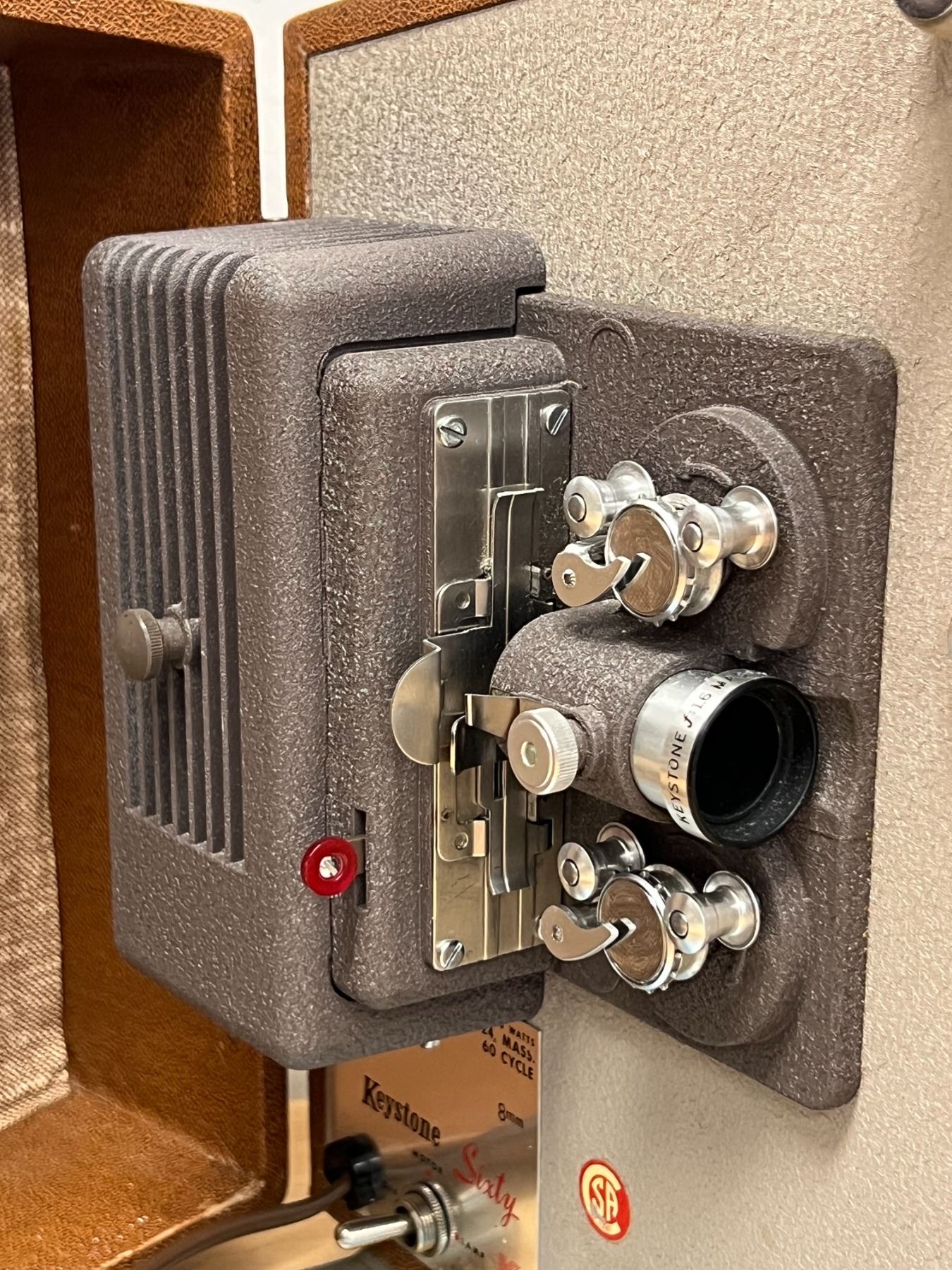 Vintage Keystone K-60 Film Projector 8MM as pictured (approx: 9x7" & 12 ...