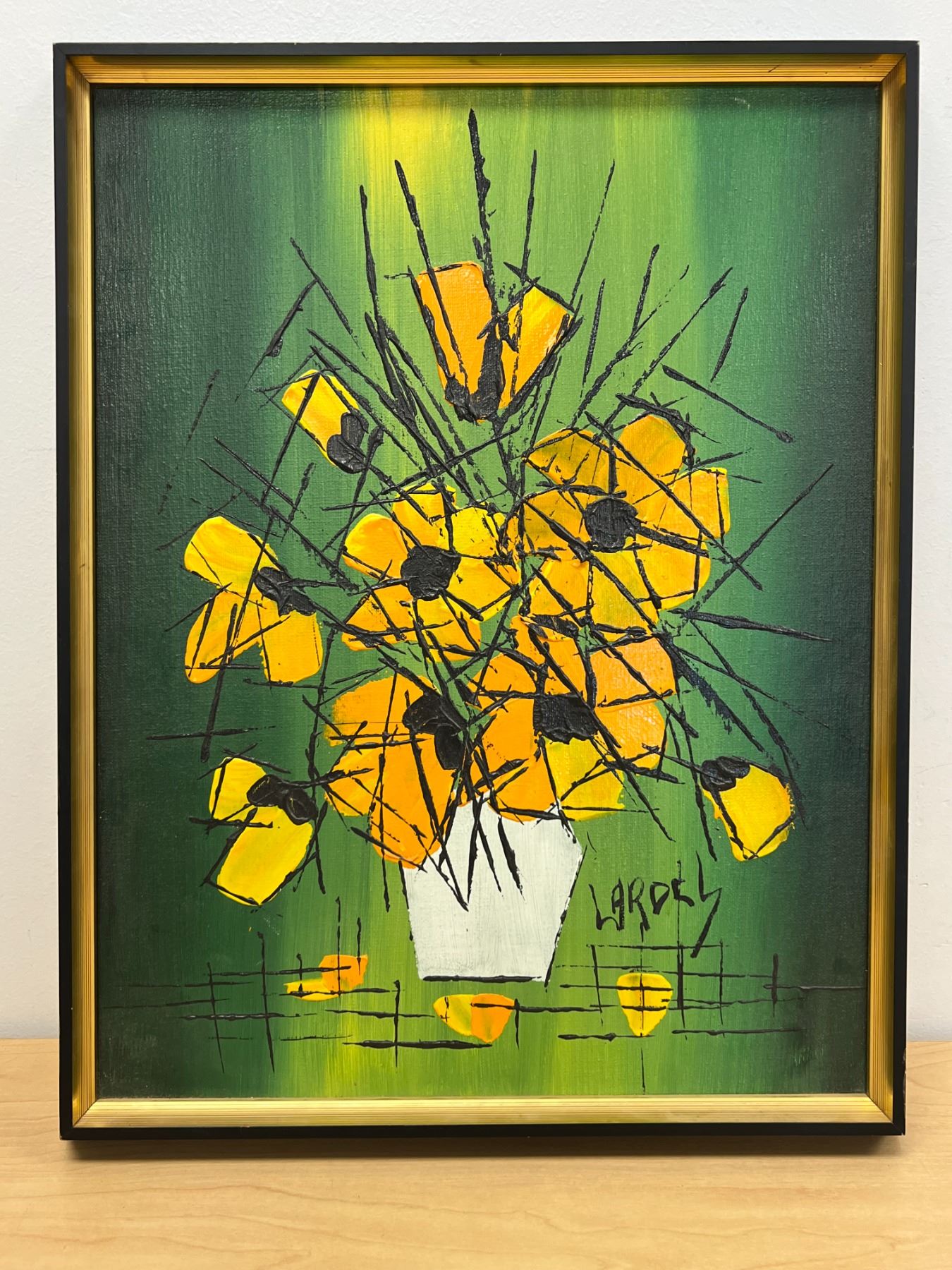 Original Framed Painting Signed Laroch - great colors and textures ...