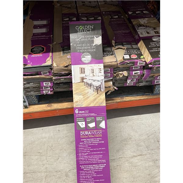 430 Sq ft. Rigid Core Engineered SPL Vinyl Plank Flooring (30 boxes x ...