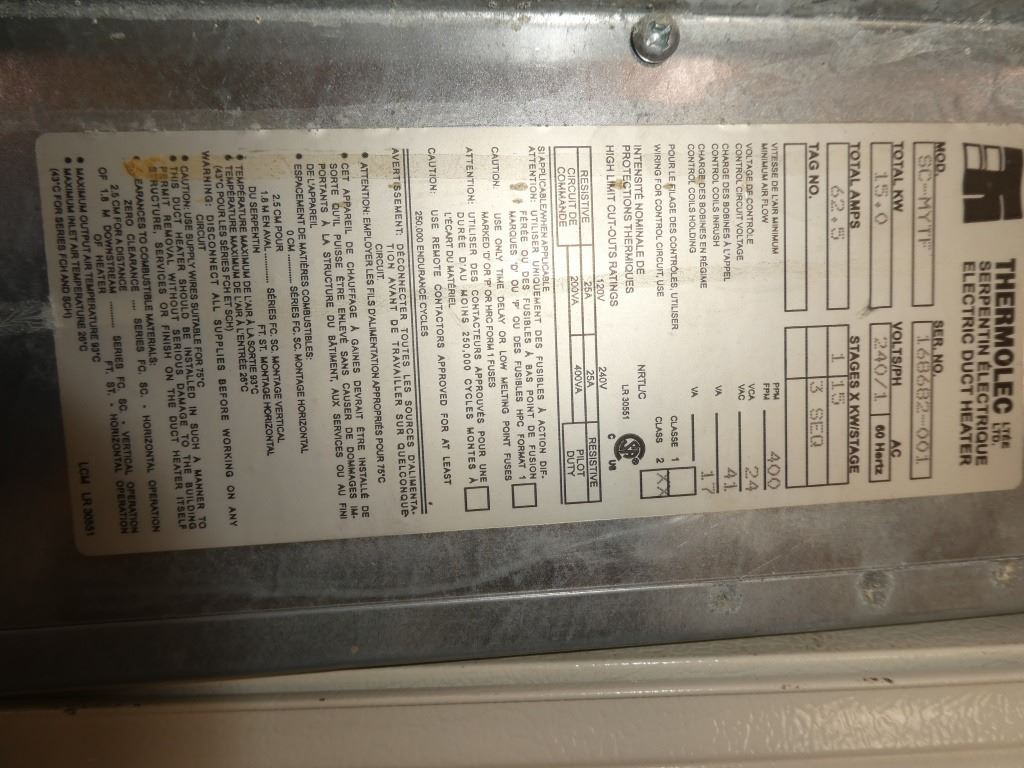 electric duct heater