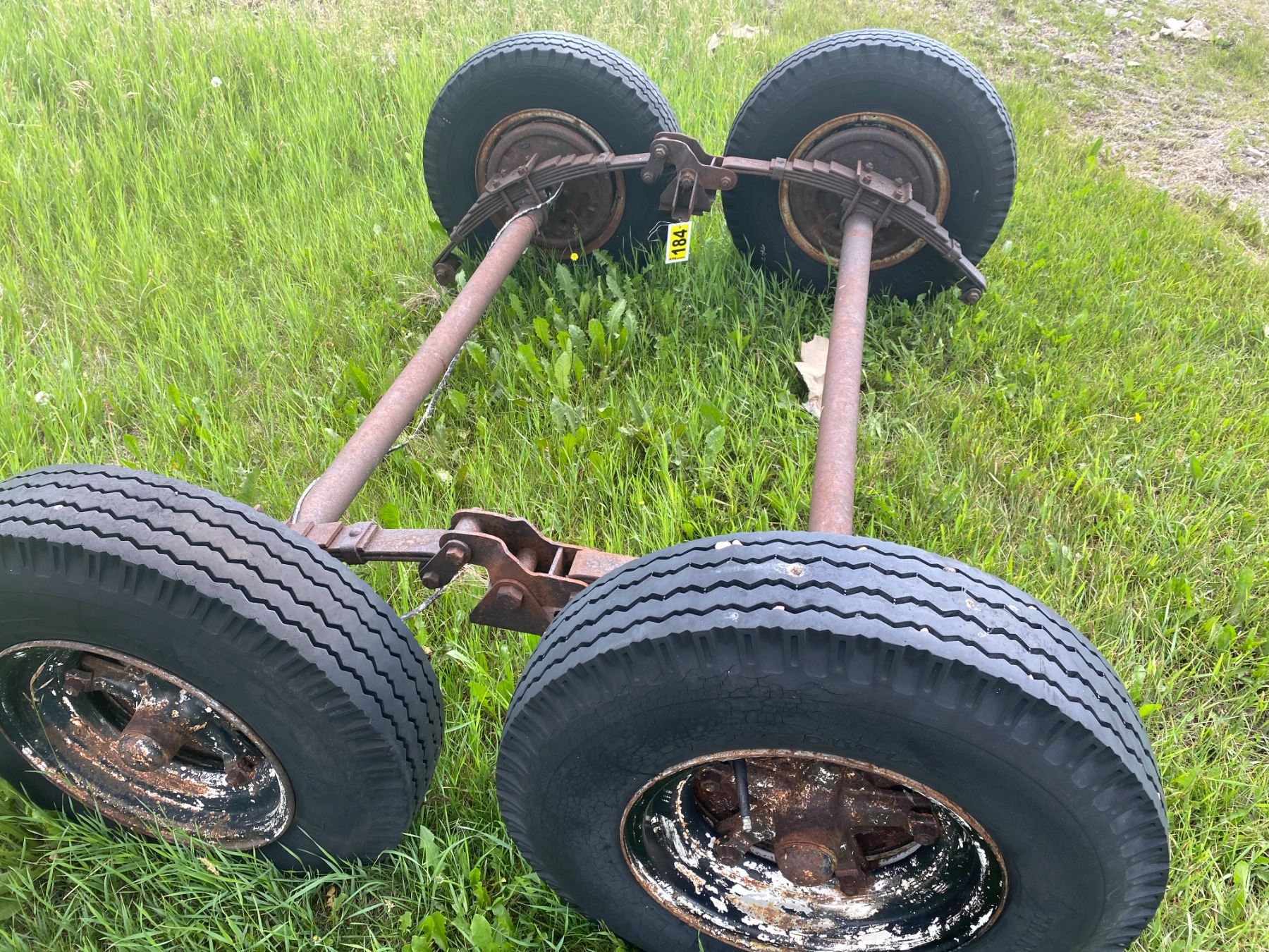 2- Mobile home, axles & 2 tanks