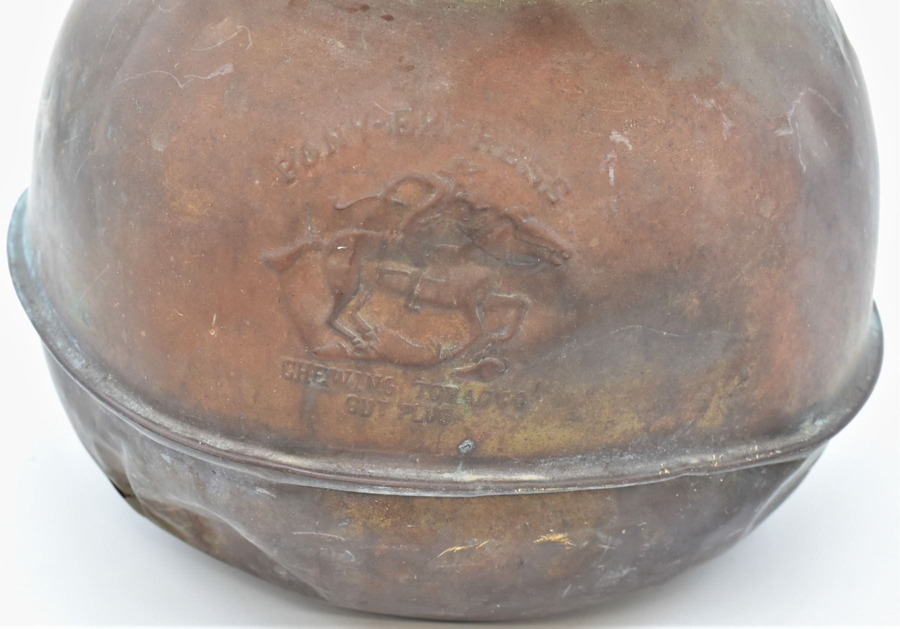Brass Pony Express Chewing Tobacco Spittoon