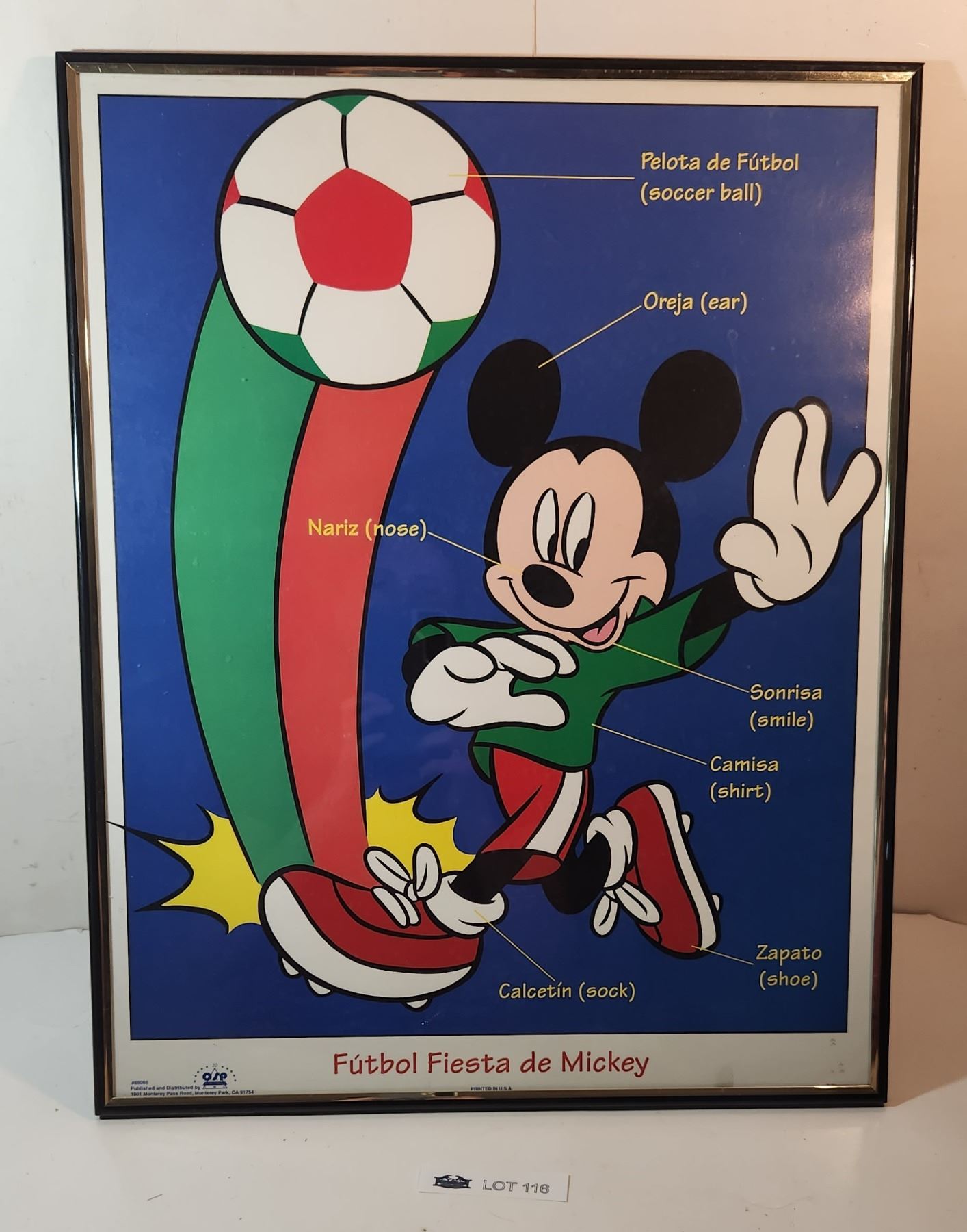 Mickey Mouse Soccer Football Poster 16” x 20”