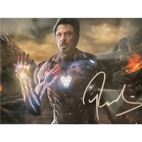 Iron Man Robert Downey Jr. signed movie photo
