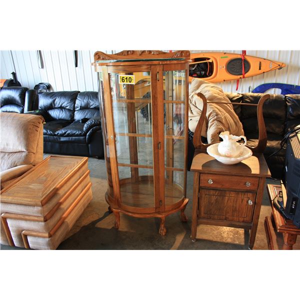 Corner Glass China Hutch
