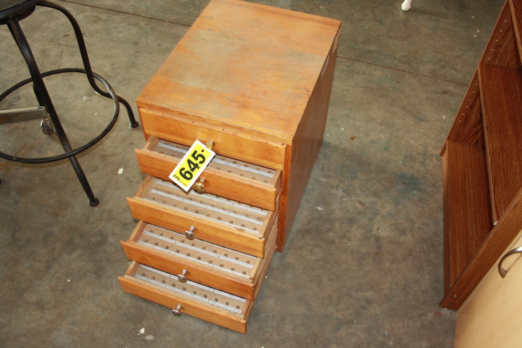 wooden post office key organizer