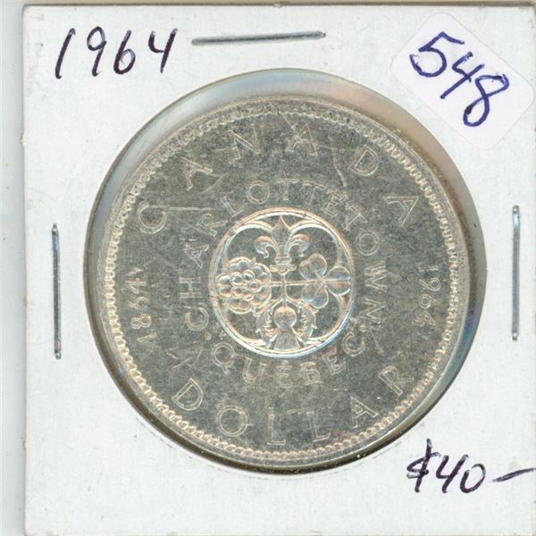 1964 Canadian Silver Dollar Brilliant Uncirculated Schmalz Auctions 1964-canadian-silver-dollar-brilliant-uncirculated-schmalz-auctions