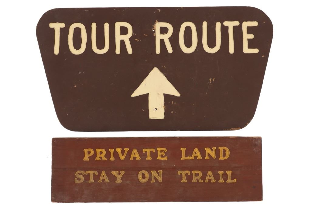 Vintage Yellowstone National Park & Other Signs