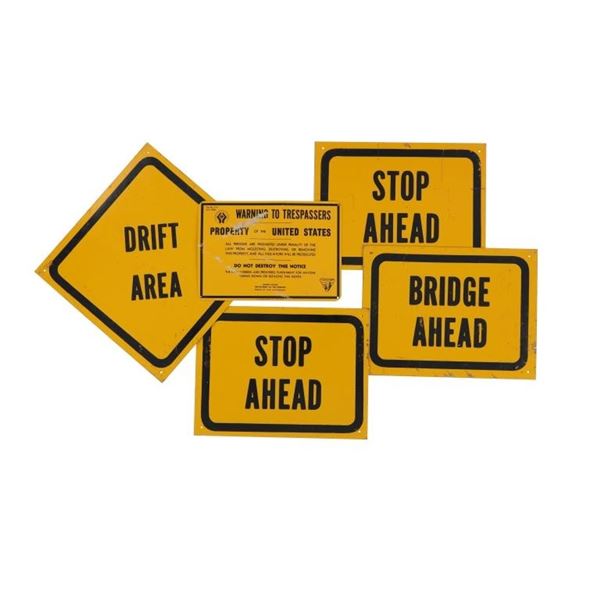 Various Warning & Hazard Metal Road Signs (5)