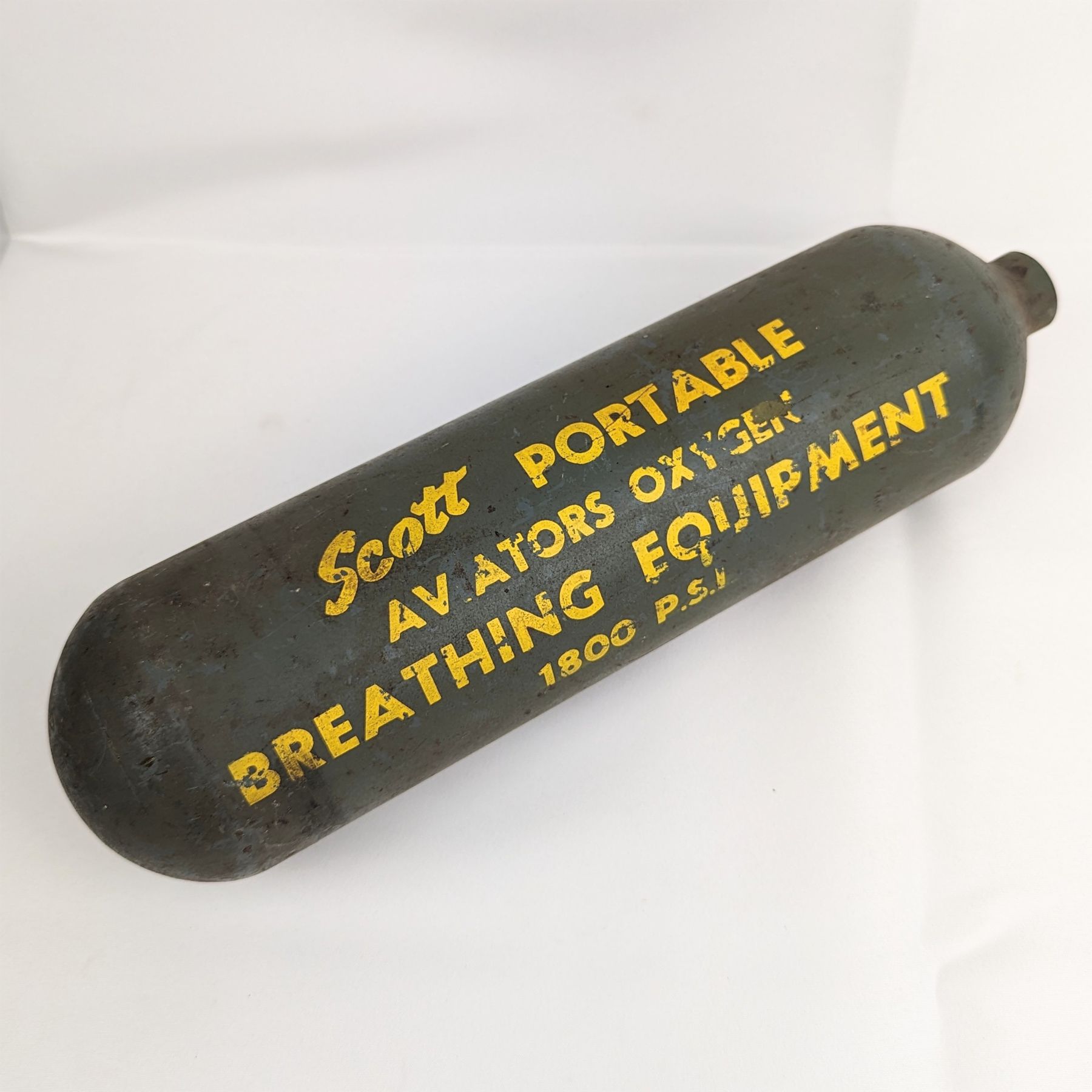 Vintage Scott Portable Aviators Oxygen Tank