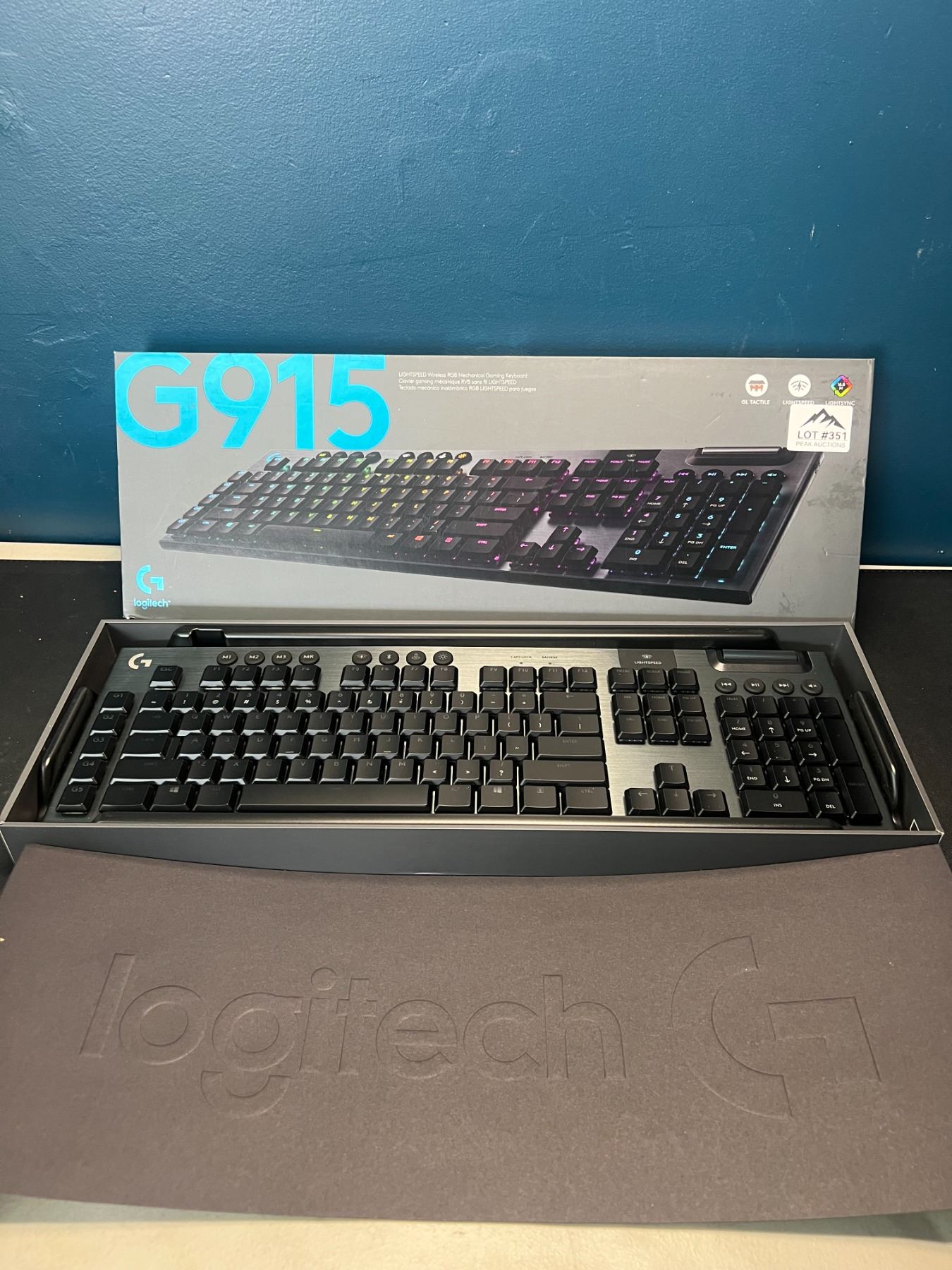 Lot of 1 Logitech G915 Tenkeyless Lightspeed Wireless RGB Mechanical ...