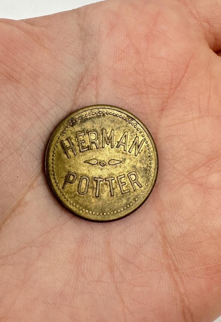 Herman Potter Lewisville Washington Trade Token