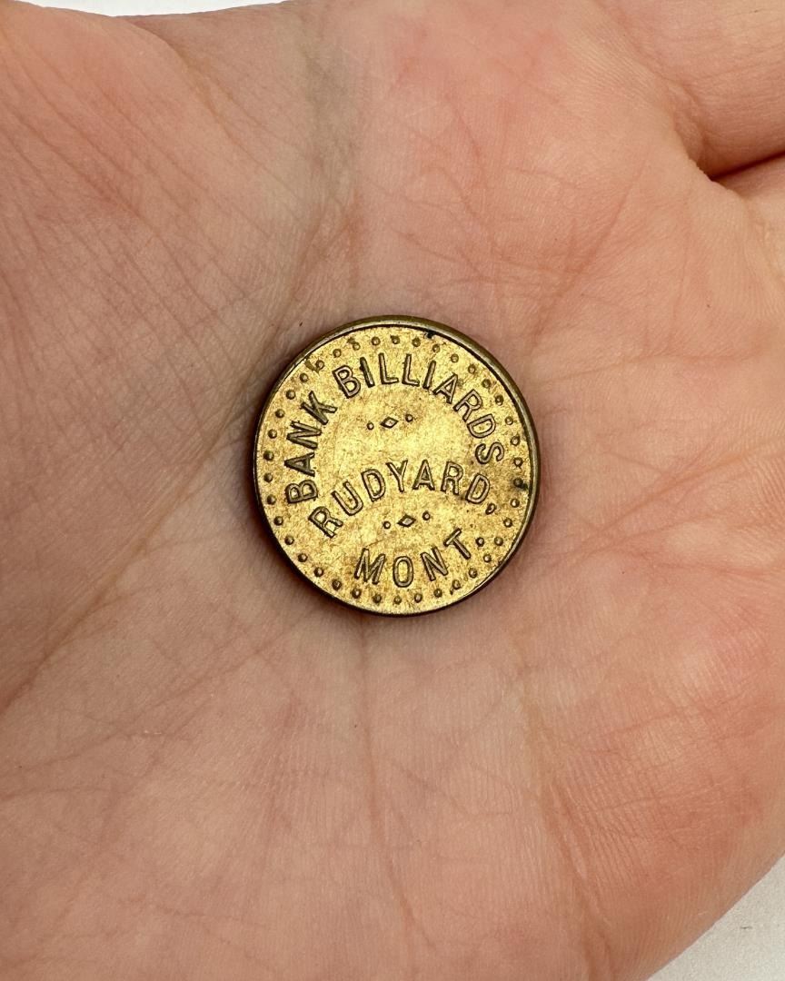 Bank Billiards Rudyard Montana Trade Token