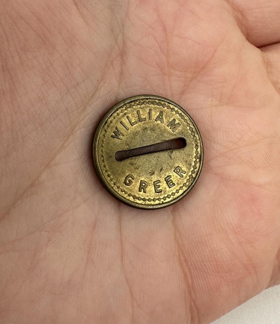 William Greer Great Falls Montana Trade Token
