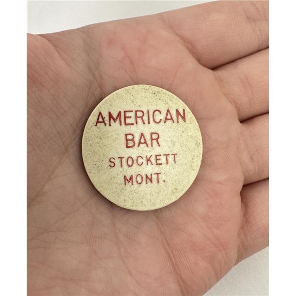 American Bar Stockett Montana Trade Token