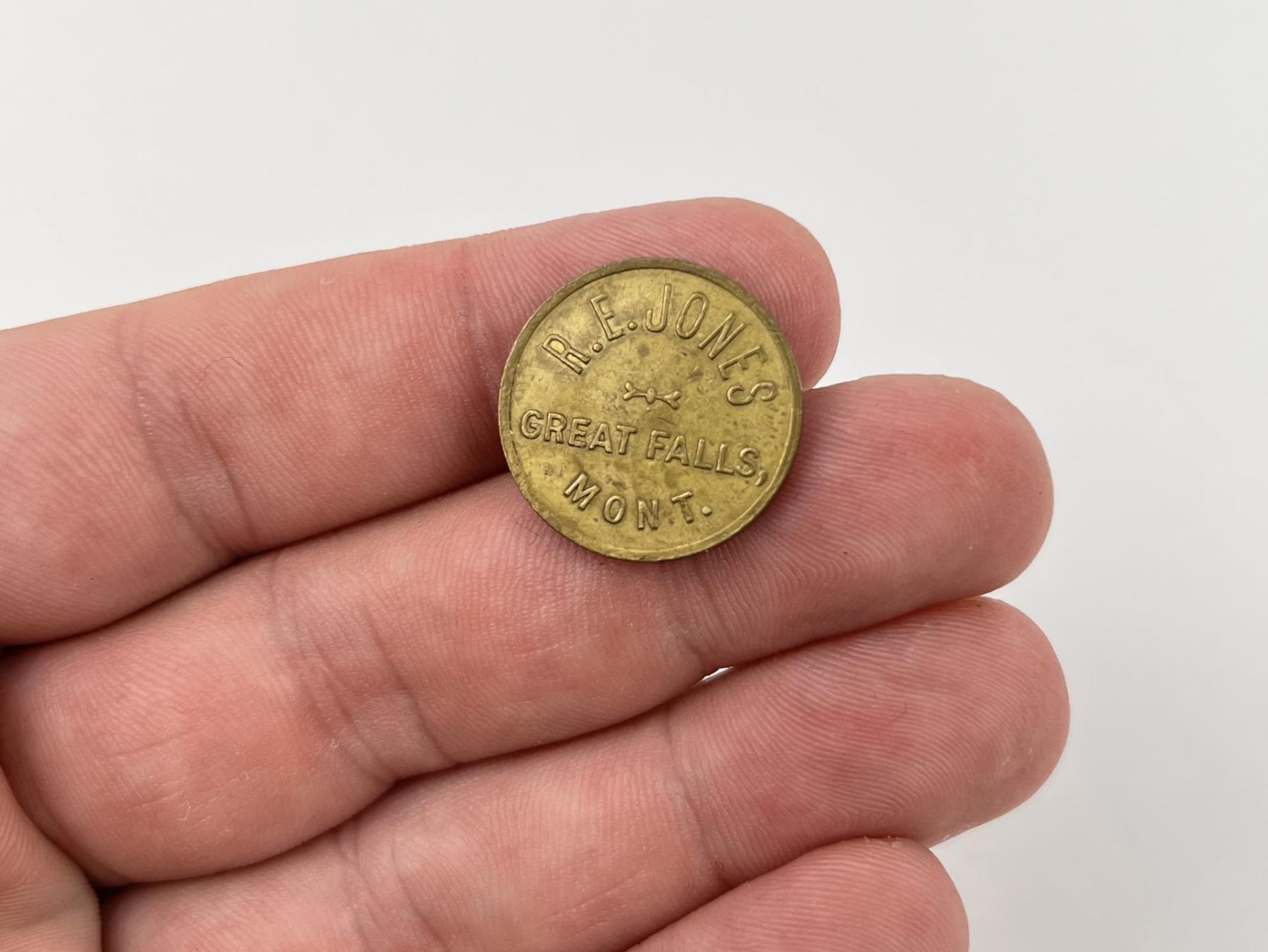 R.E. Jones Great Falls Montana Trade Token