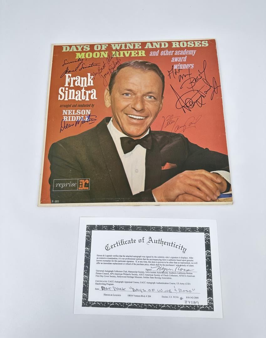 Rat Pack Signed Record Album