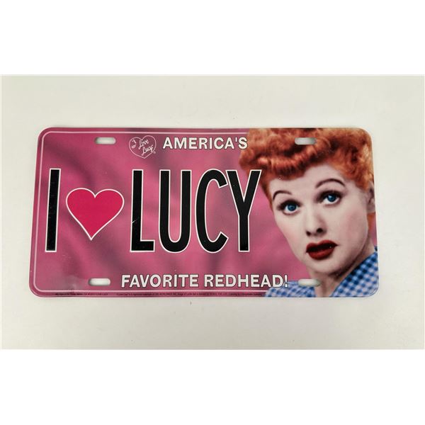 I Love Lucy License Plate