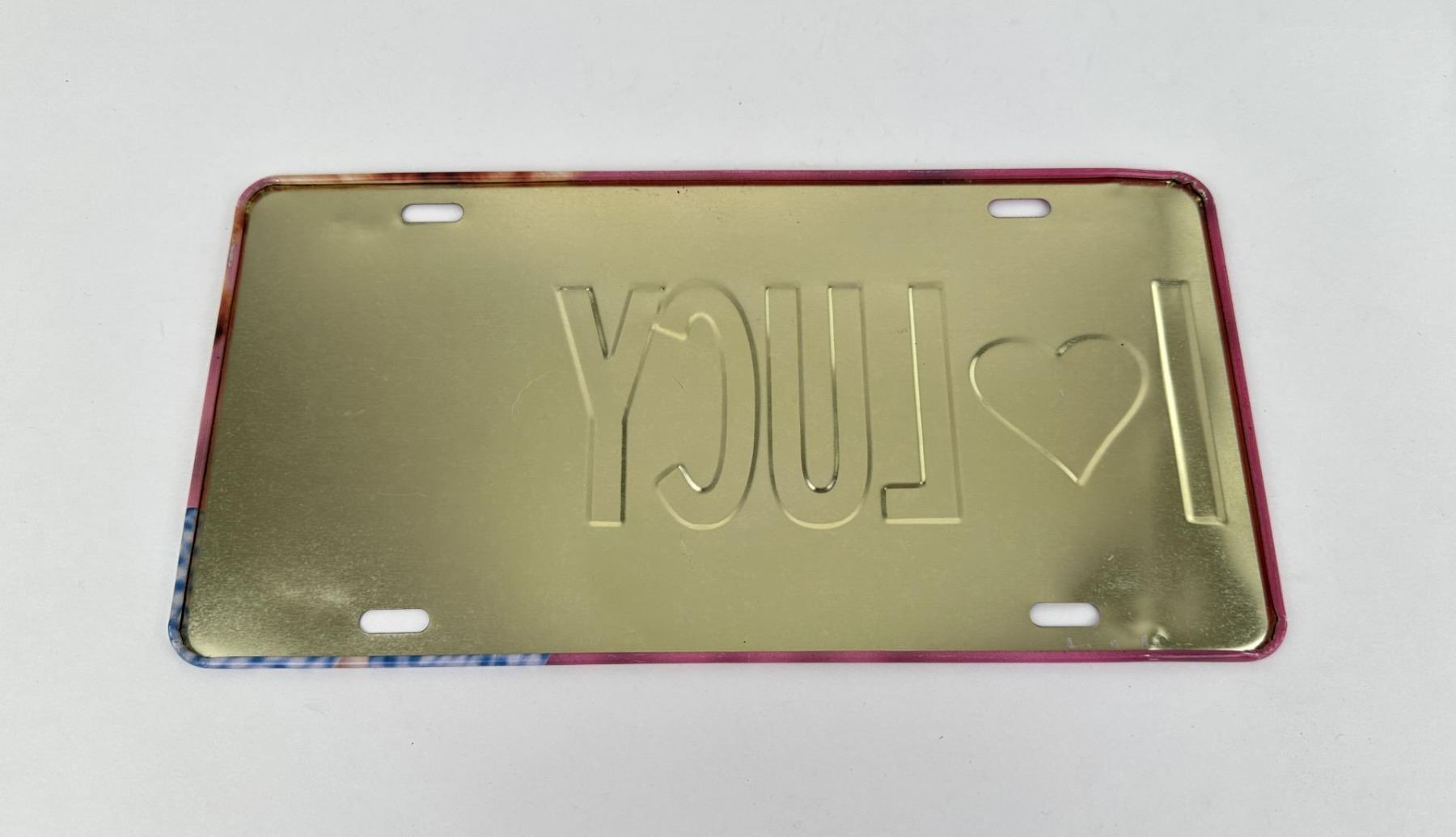 I Love Lucy License Plate