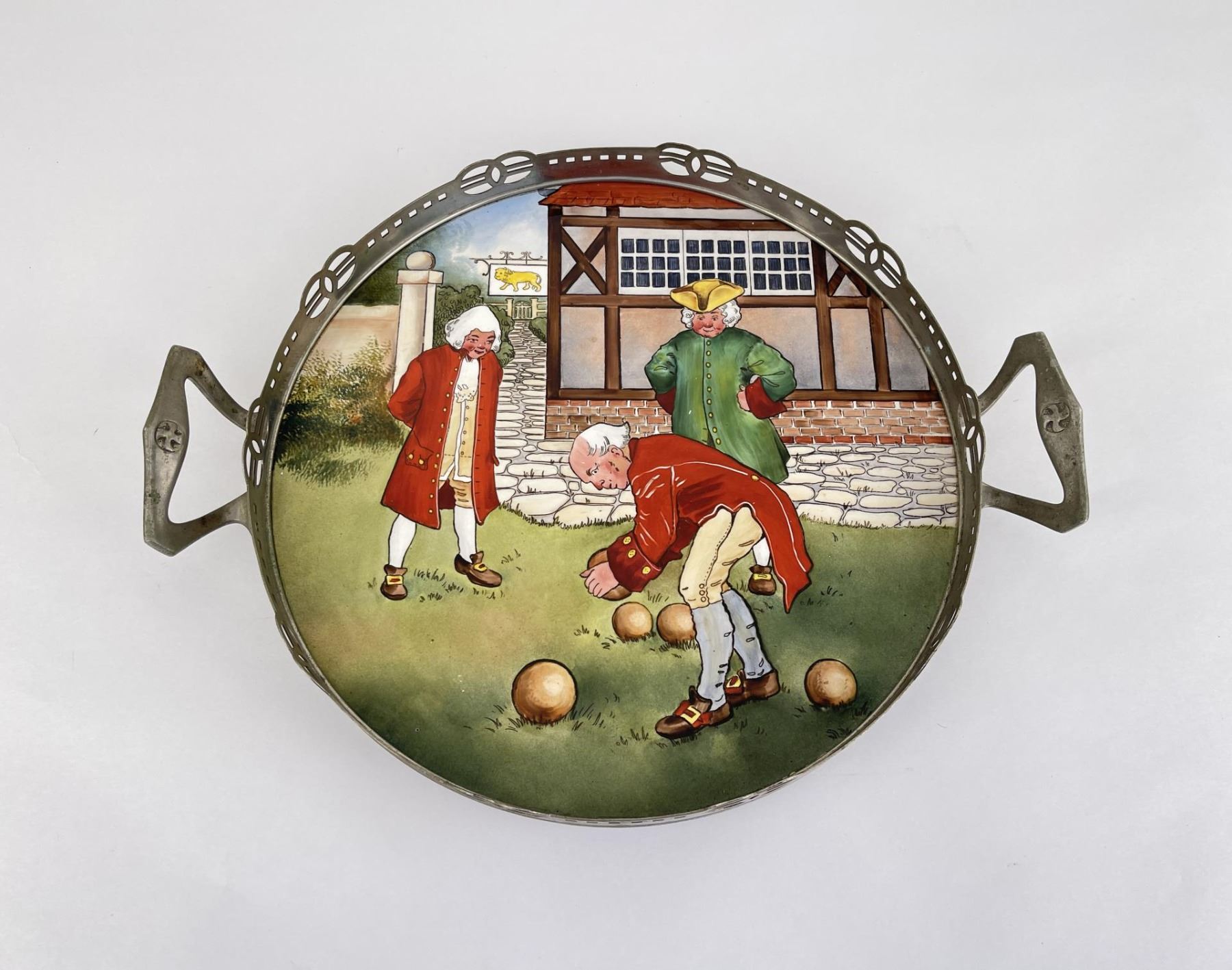 Porcelain Lawn Bowling Plate