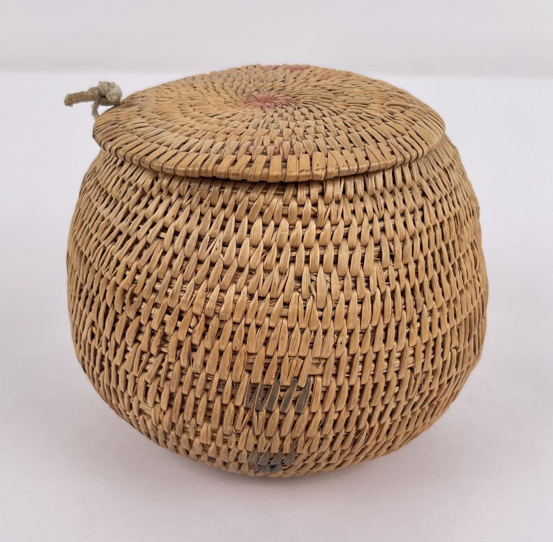 Lummi Indian Northwest Coast Basket