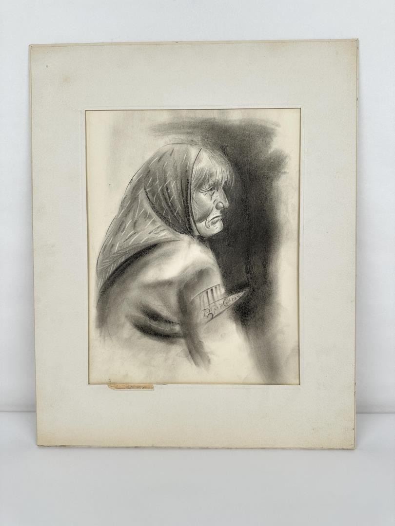 George McKee Cochran Indian Drawing
