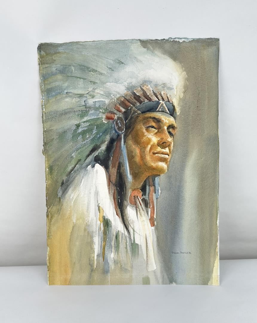 Paula Butler Indian Watercolor Painting
