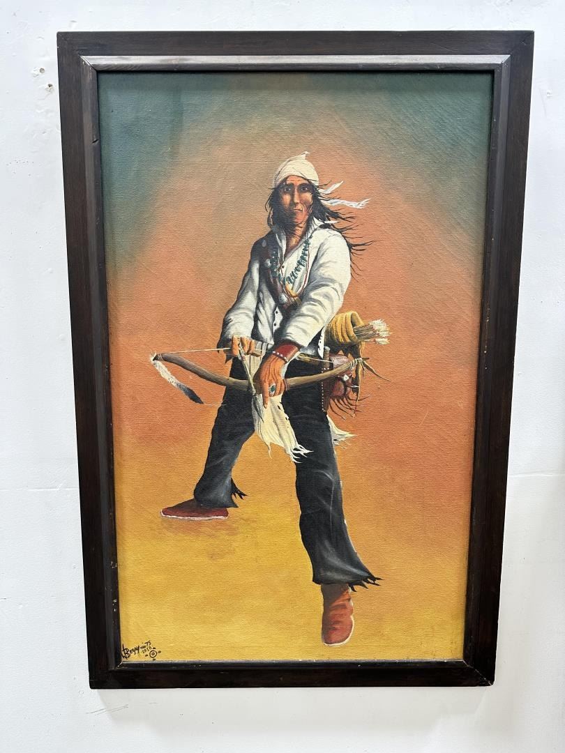 Wallace Begay Indian Warrior Painting