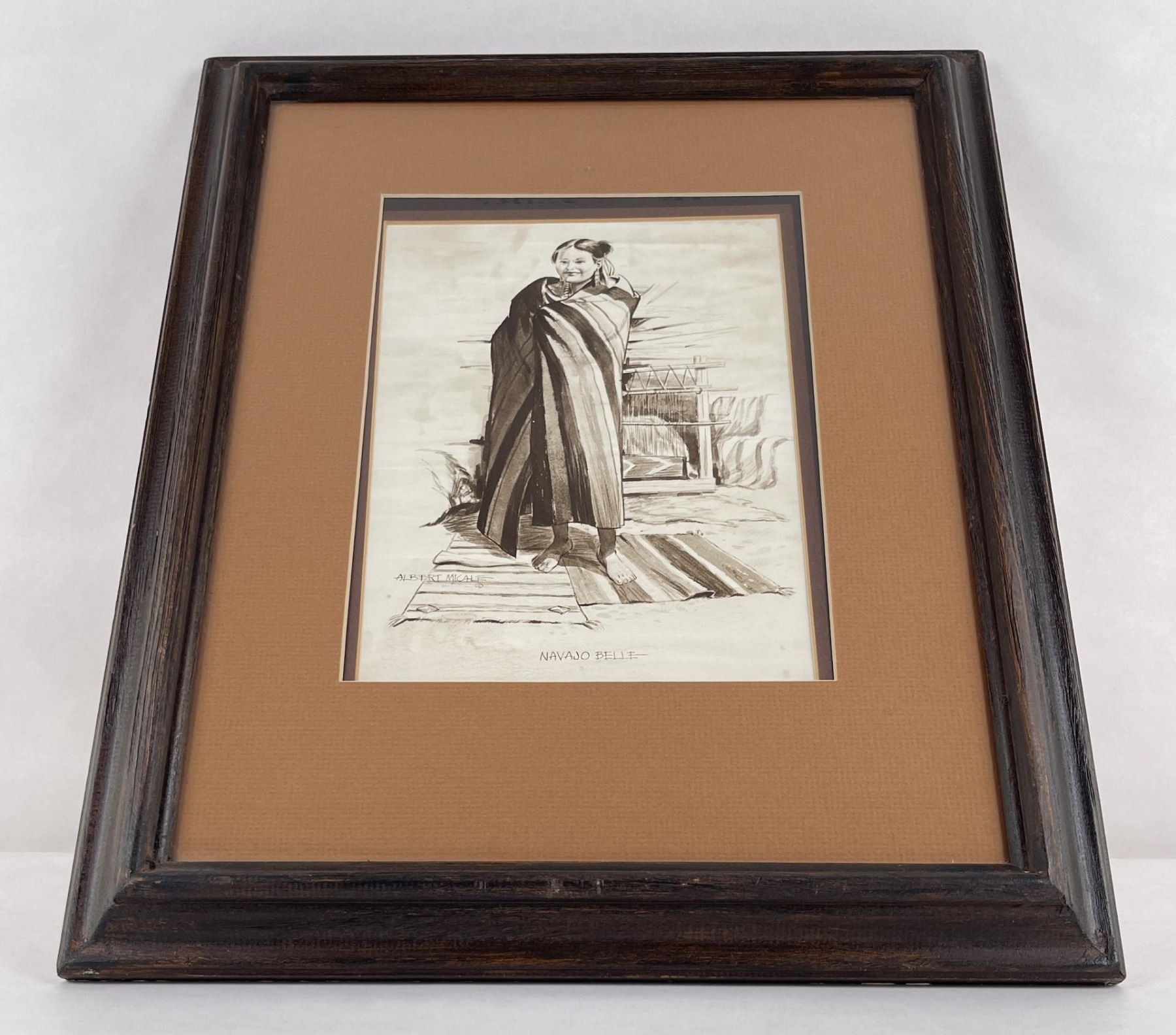 Albert Micale Indian Watercolor Painting