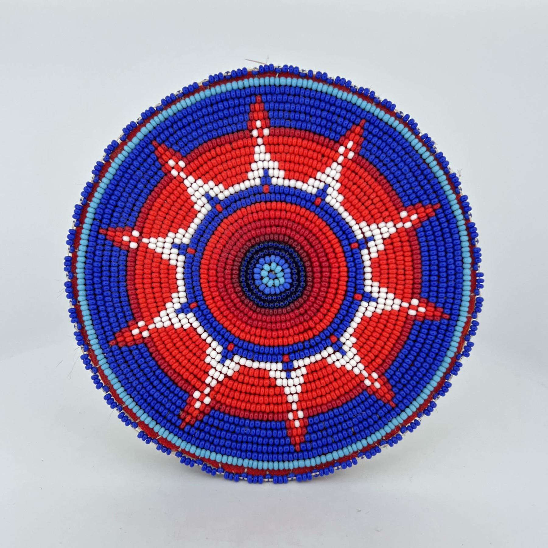 Native American Indian Beaded Rosette