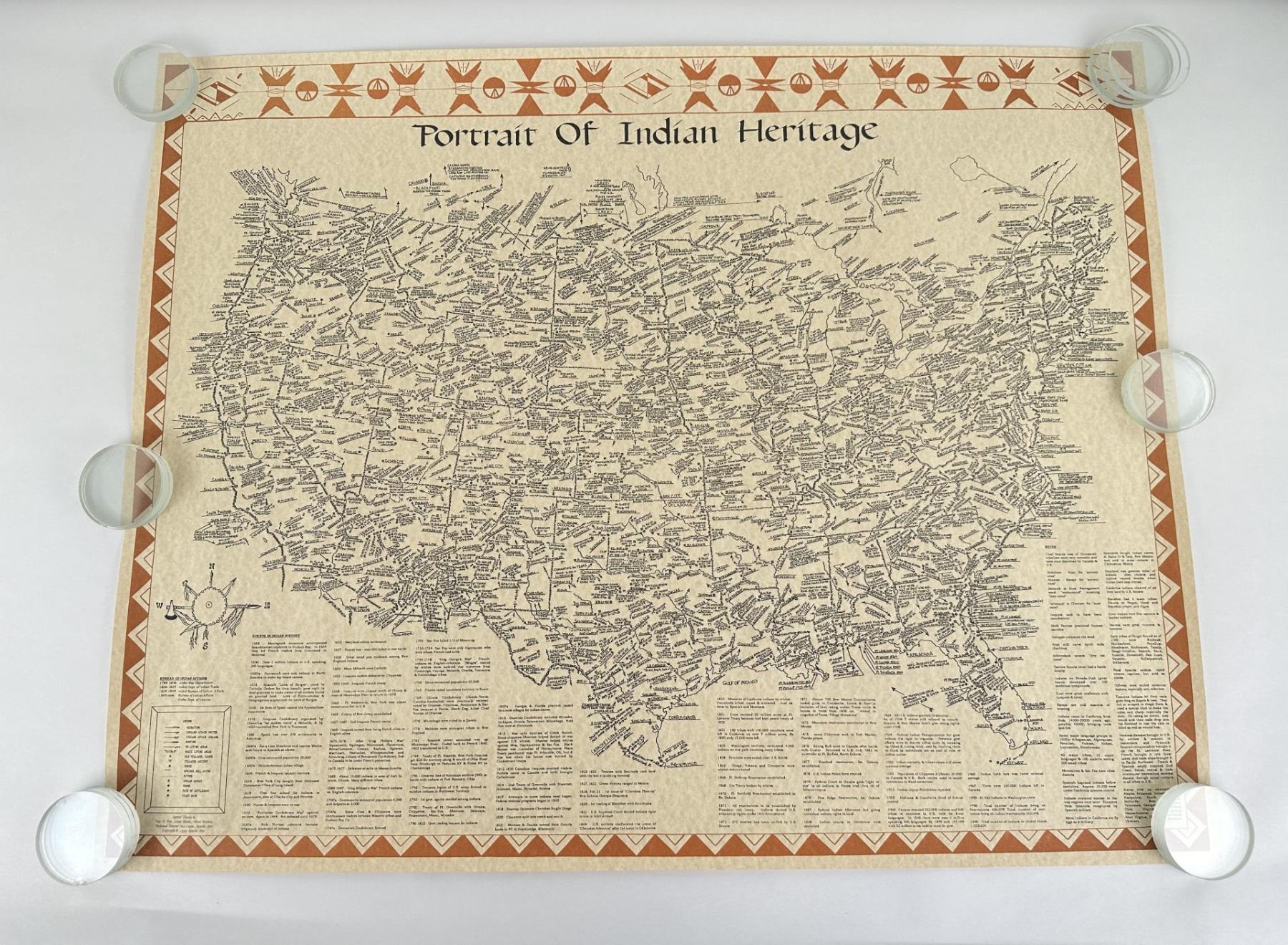 Portrait of Indian Heritage Map