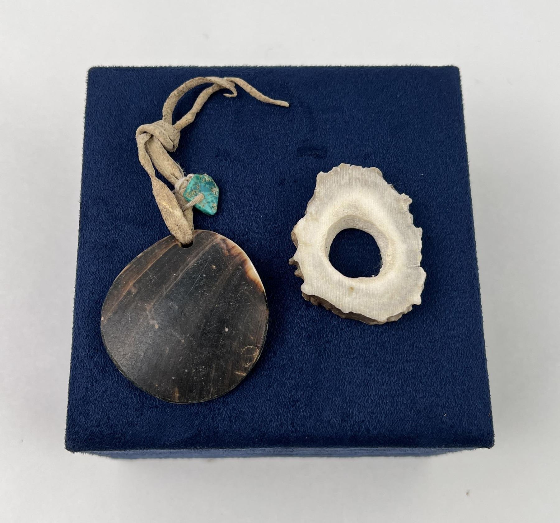 Plains Native American Indian Shell Medallion