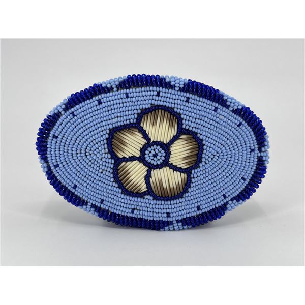 Salish Indian Beaded Quilled Belt Buckle