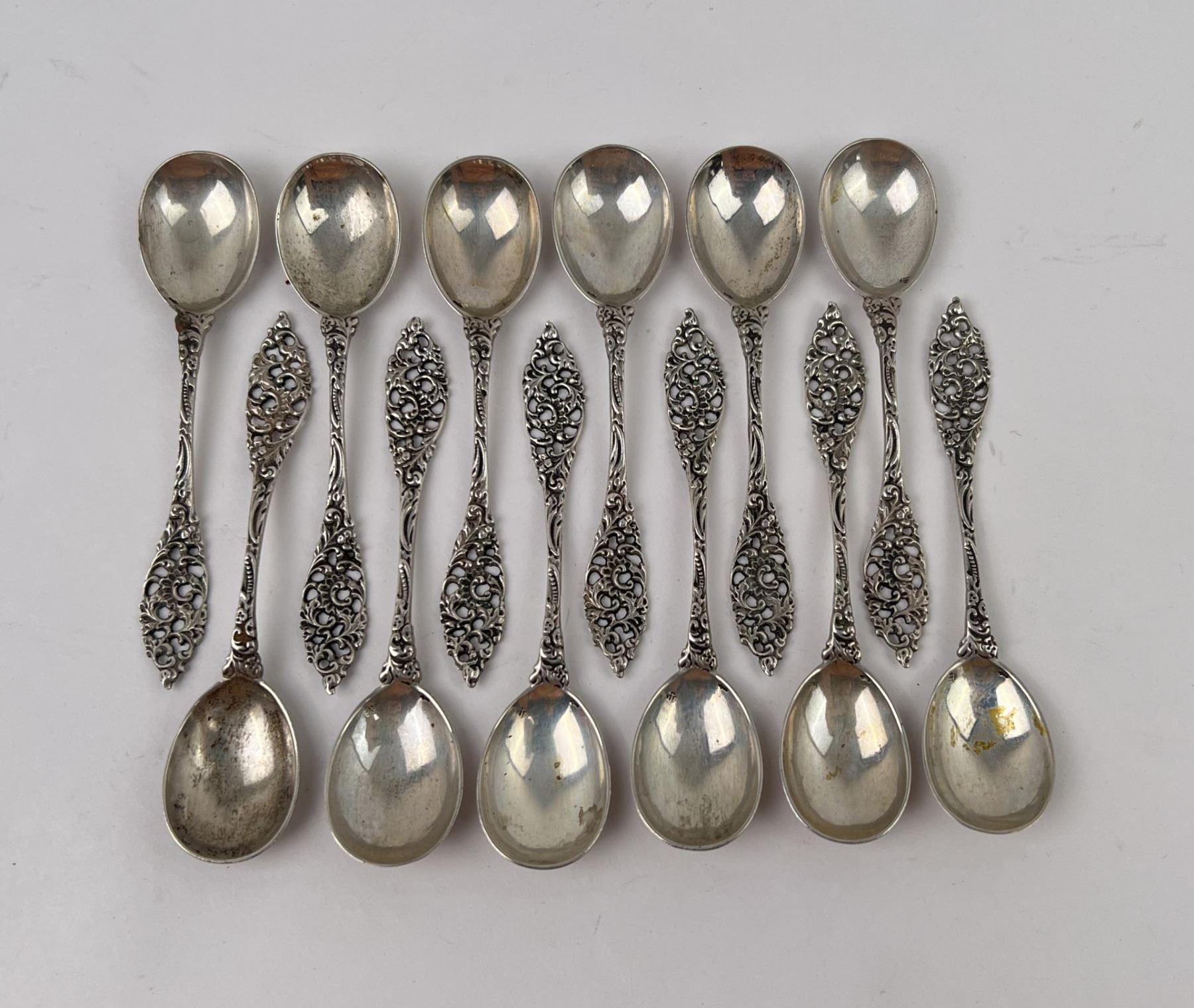 Antique German .800 Silver Spoons