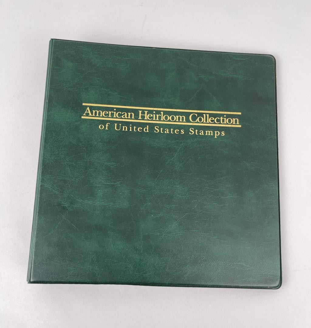 Antique American Stamp Collection Album