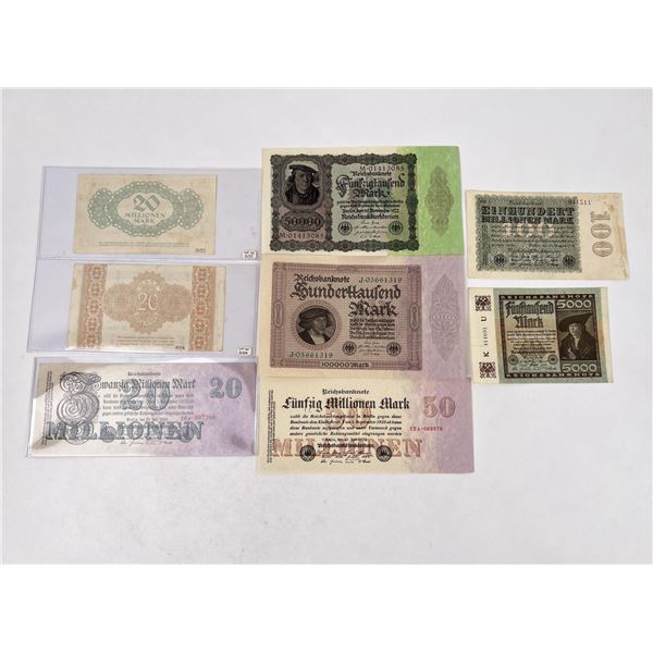 Collection of German Currency