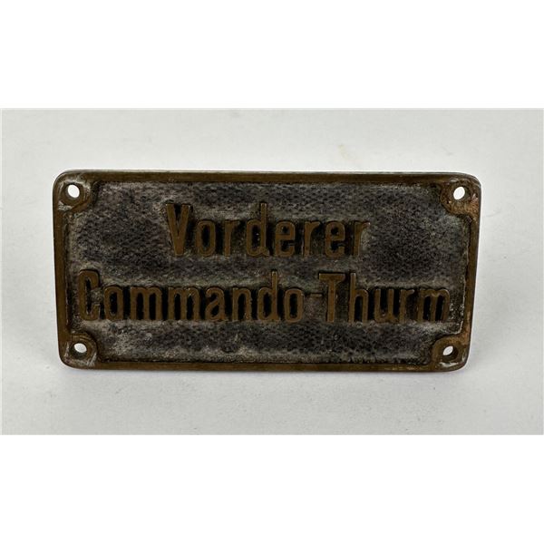 WW2 German Brass Data Plate