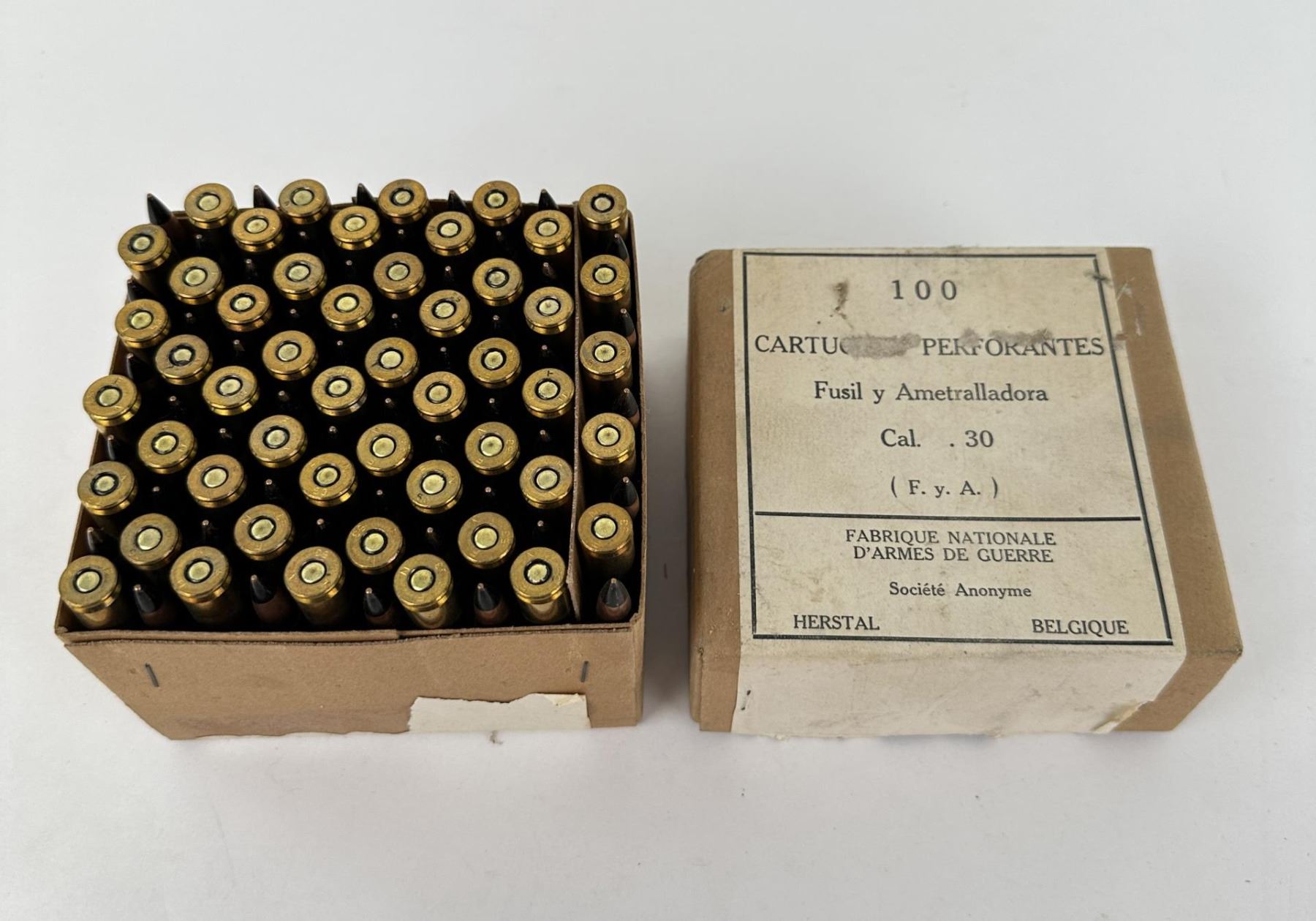 100 Rounds of .30 Caliber Spanish Rifle Ammo