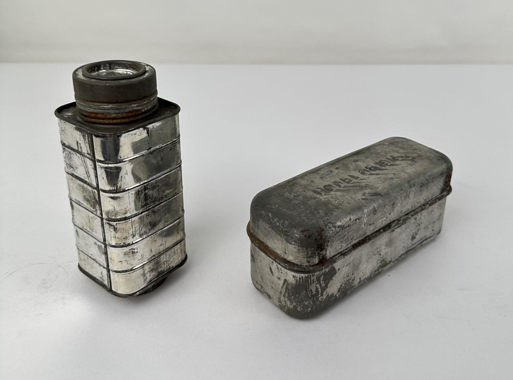 WW1 Model 1916 Condiment Tin Can and Bacon Tin