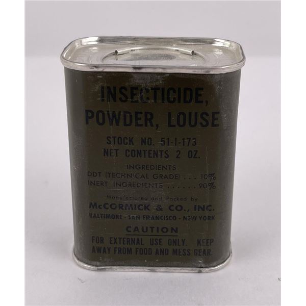 WW2 Army Insect Powder Can