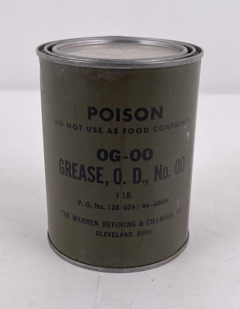 WW2 US Army OG-00 Grease 1lb Can