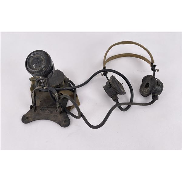 WW2 US Navy Chest Microphone and Headset